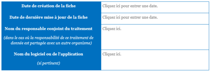 Mon registre de traitements RGPD - Pro Contact